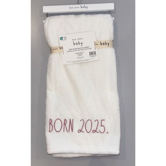 RAE DUNN BABY | Bedding | New Rae Dunn Baby Born In 225 White Soft Baby ...